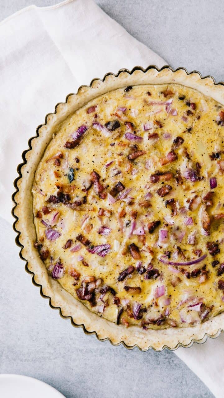 Pancetta Gruyere & Walnut Tart - Emily Laurae