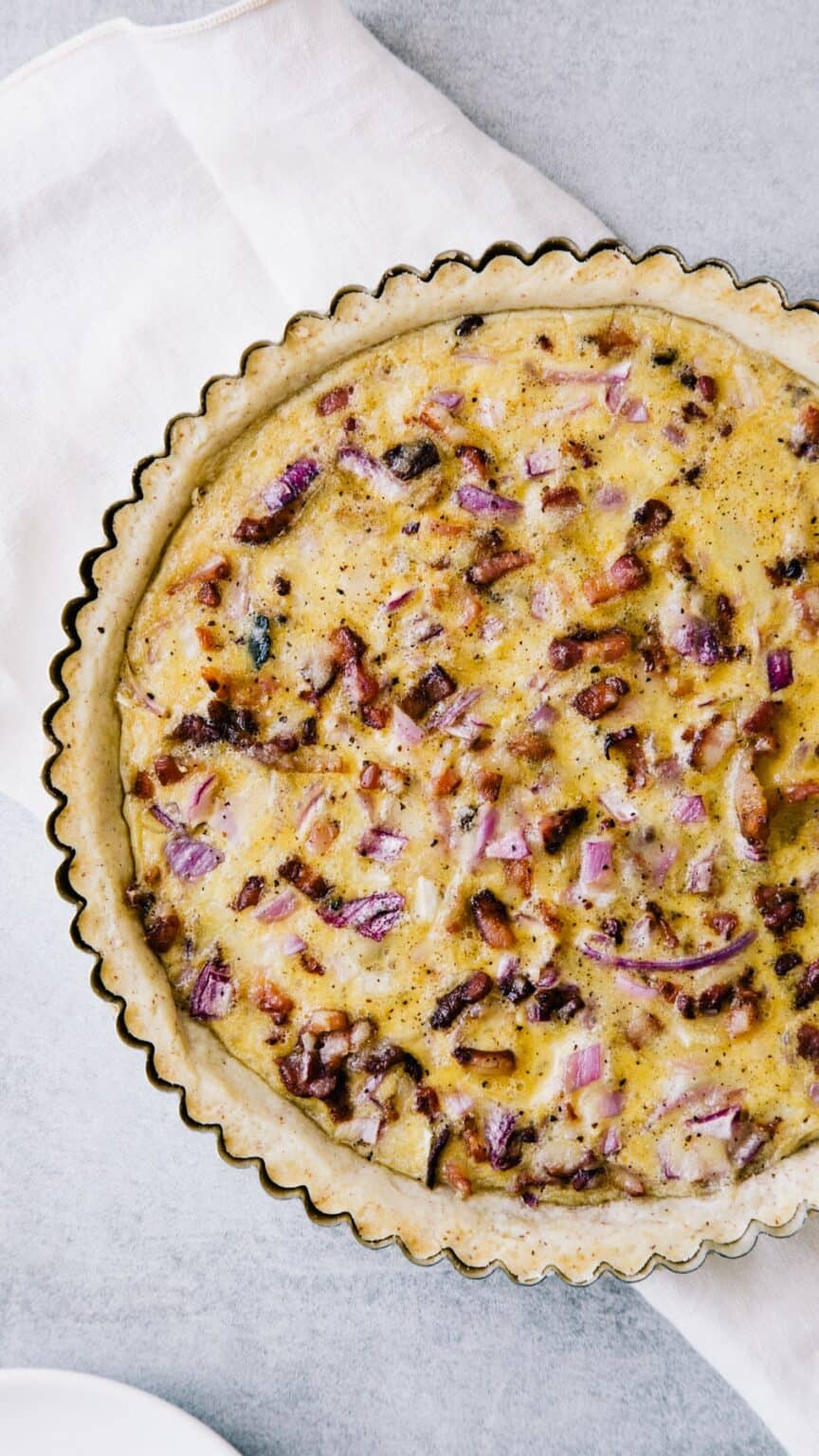 Pancetta Gruyere & Walnut Tart - Emily Laurae