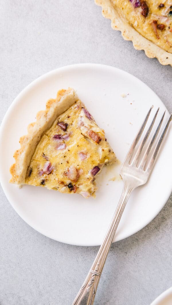 Pancetta Gruyere & Walnut Tart - Emily Laurae