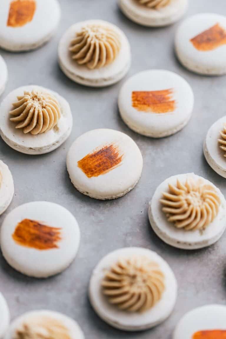 Salted Caramel Buttercream Macarons - Emily Laurae