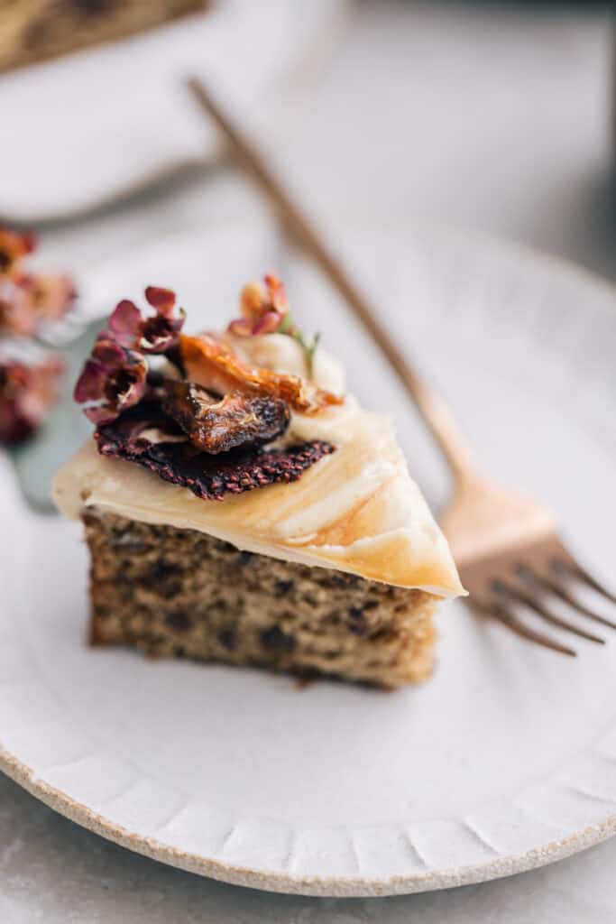 Salted Caramel Dried Fruit & Date Cake - Emily Laurae