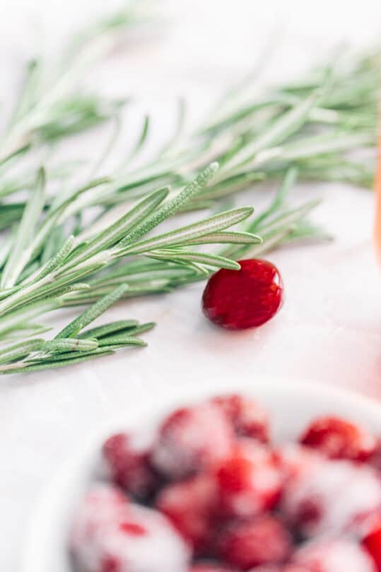 Christmas Cocktail: Rosemary Cranberry Vodka Spritzer - Emily Laurae
