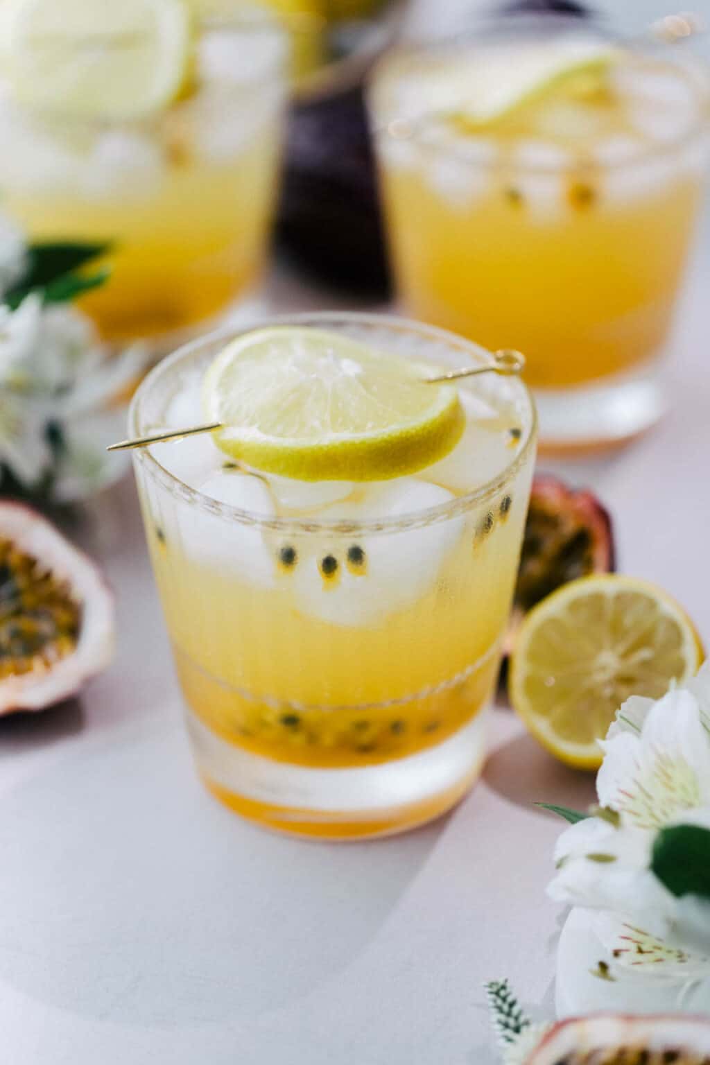 Limoncello Spritz with Passion Fruit (Made in 5 minutes) - Emily Laurae