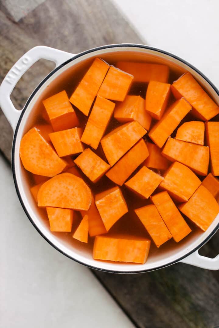 Savory Mashed Sweet Potatoes - Emily Laurae