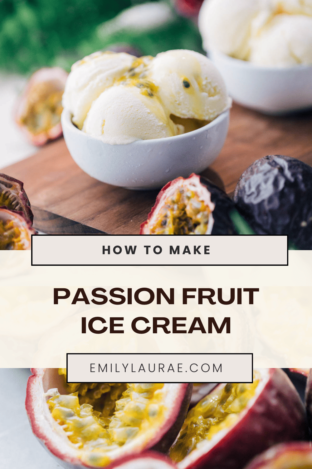 Passion Fruit Ice Cream - Emily Laurae