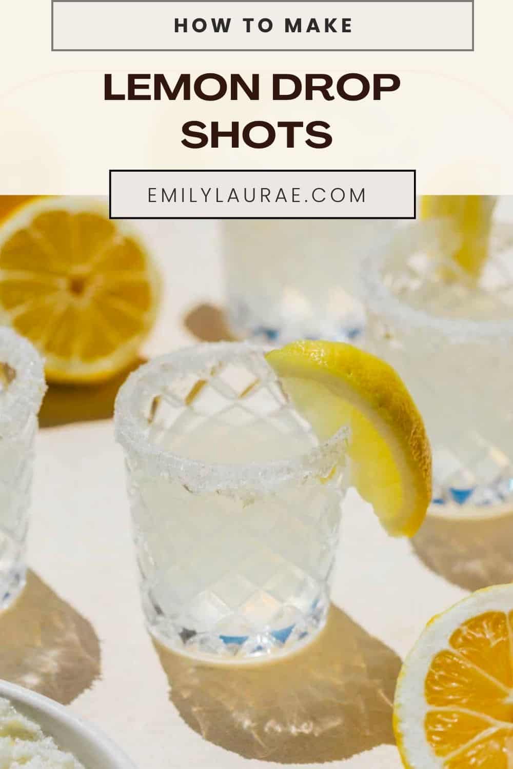 Simple Lemon Drop Shot Recipe - Emily Laurae