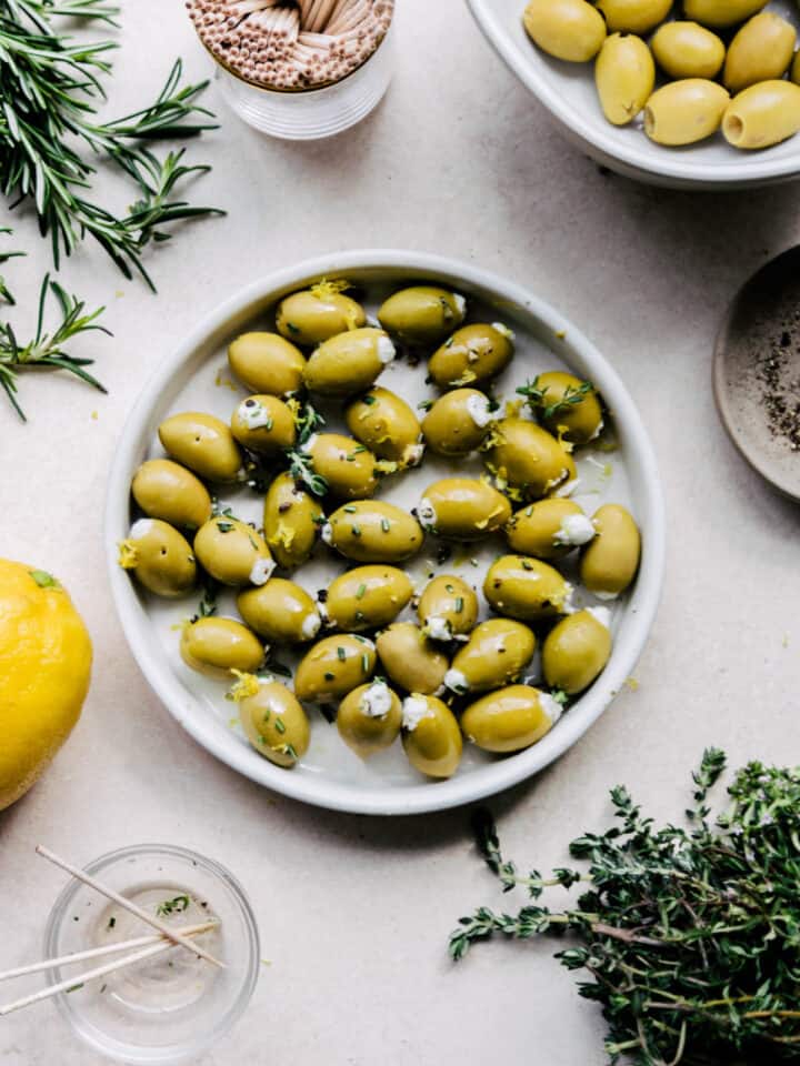 Whipped Goat Cheese with Fresh Herbs - Emily Laurae