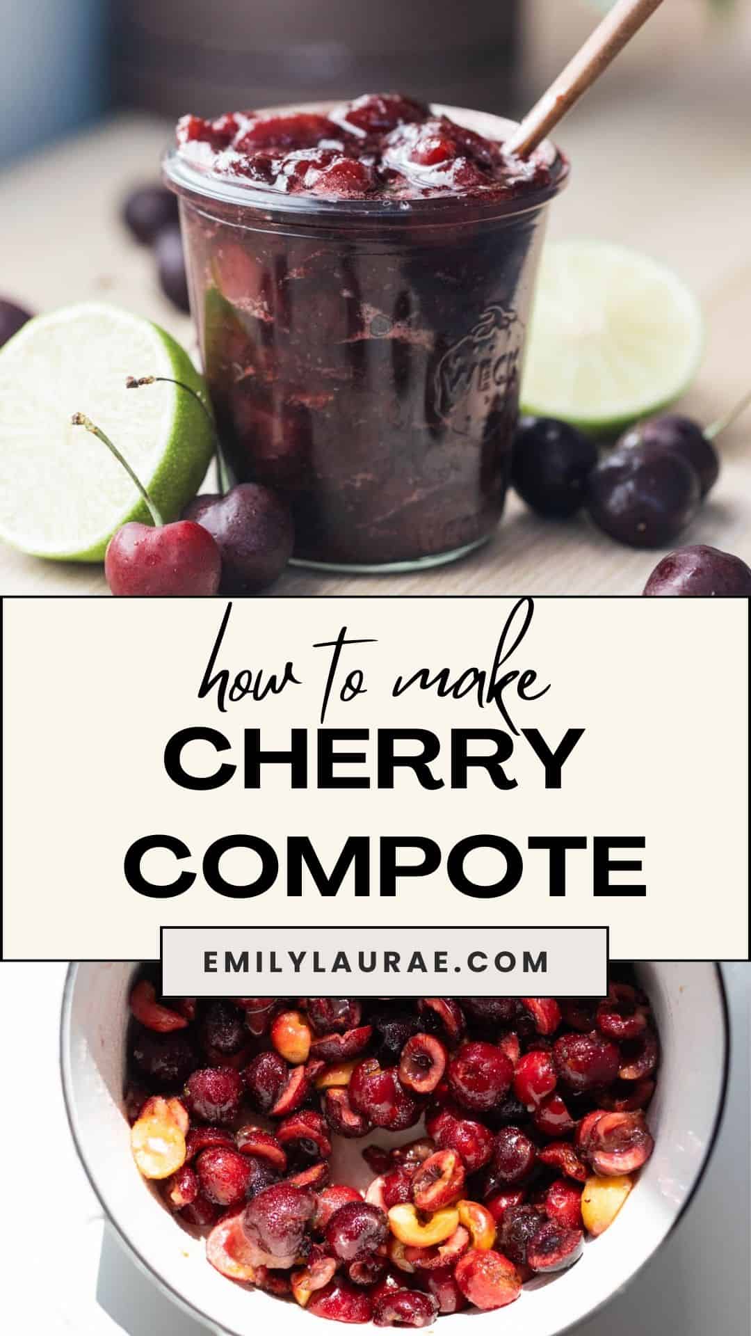Simple Cherry Compote Recipe - Emily Laurae