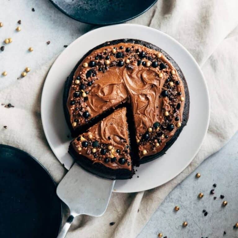 One Pan Double Chocolate Cake with Fluffy Chocolate Buttercream - Emily ...