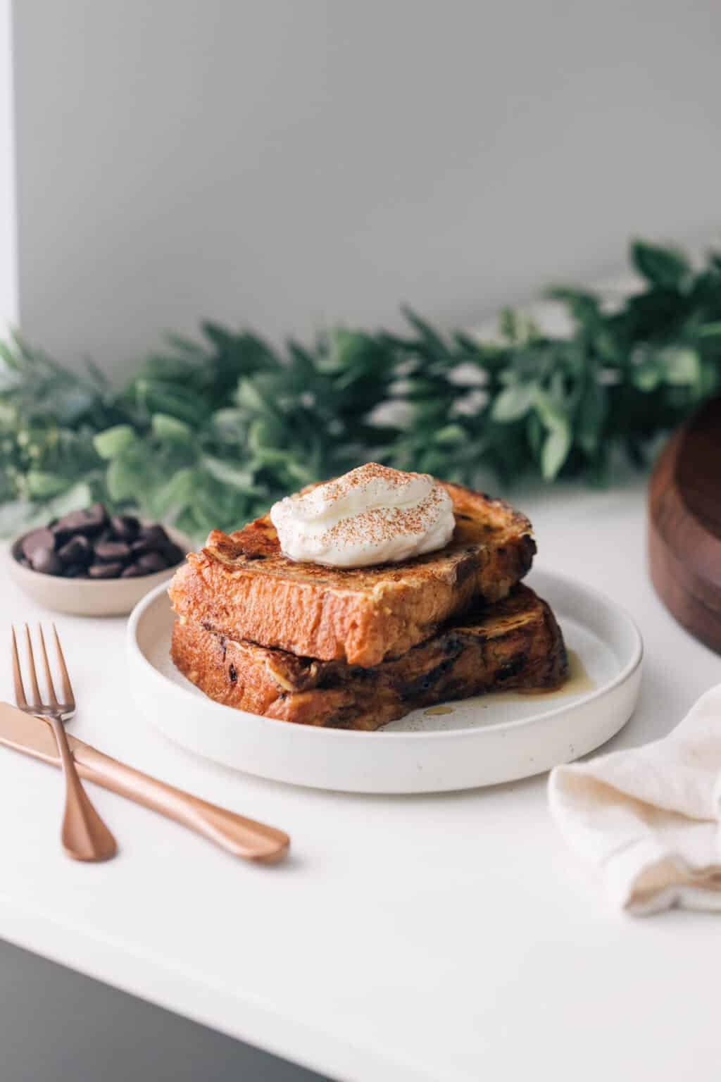 Best Chocolate Chip Brioche French Toast Recipe - Emily Laurae