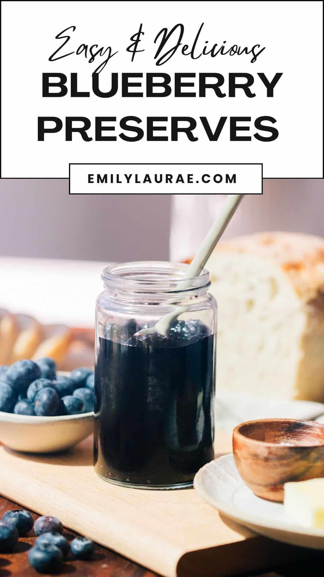 Easy Blueberry Preserves without Pectin - Emily Laurae