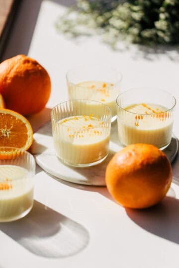 Creamy Orange Posset Recipe (Only 4 Ingredients!) - Emily Laurae